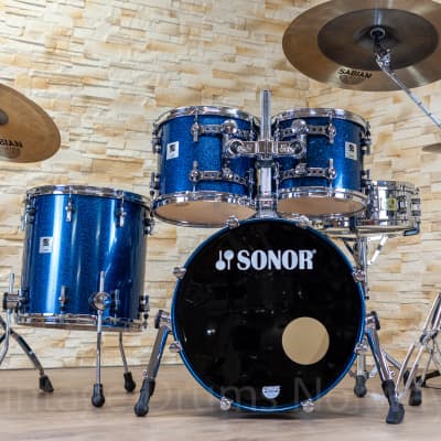 Sonor Designer Maple Light 12,13,16,20 - Blue Sparkle | Reverb