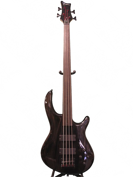 DEAN EDGE 4 STRING ELECTRIC BASS Trans Black ,E4 FRLS TBK B | Reverb