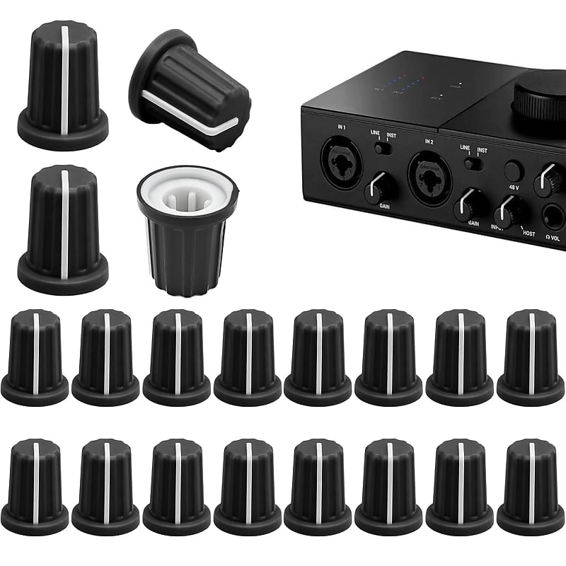 20 PCS Guitar Volume Tone Rotary Knob, Volume Slider Knob | Reverb
