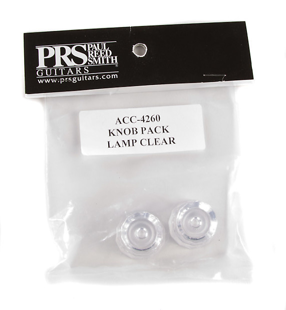 PRS Knob, Lampshade, Clear w/ White (2) | Reverb