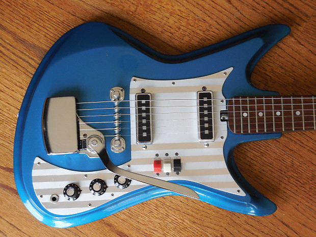 Teisco Sharkfin ET-230 K-2L Shark Fin 1966 Lake Placid Blue | Reverb