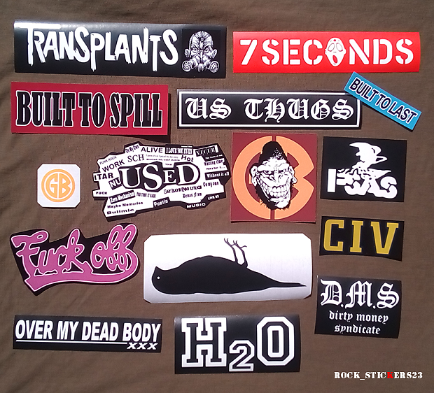 Box Car Racer guitar stickers replica Gibson ES 335 Tom | Reverb