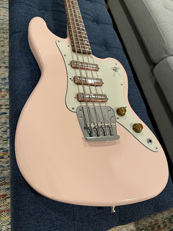 Squier Paranormal Rascal Grabber G3 - Shell Pink Curtis Novak | Reverb