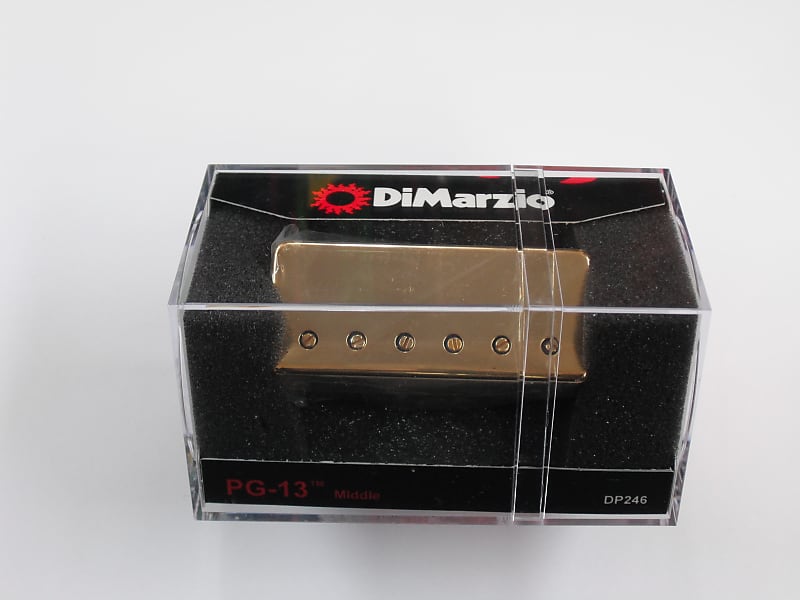 DiMarzio PG-13 Minibucker Middle W/Gold Cover DP 246 | Reverb