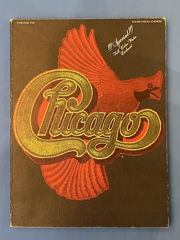 Chicago VIII Piano, Vocal & Guitar Sheet Music Book | Reverb