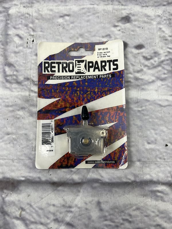 Retro Parts RP181B 3-Way Tele Switch w/ Black Cap | Reverb