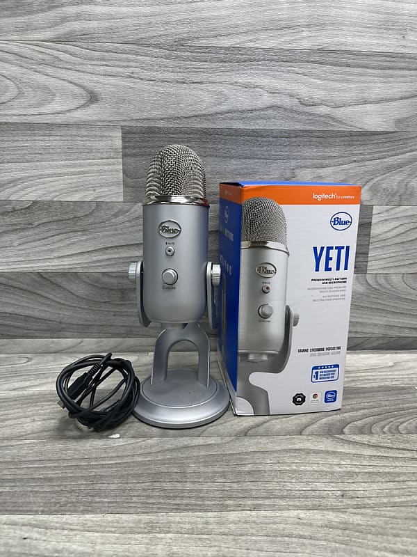 Logitech Yeti condenser mic 2018 - silver | Reverb