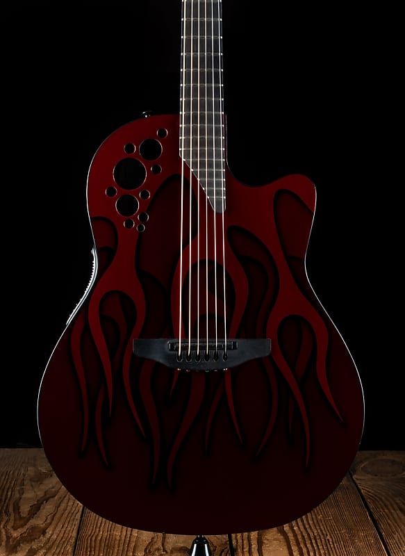 Ovation GCXT - Red Flames | Reverb