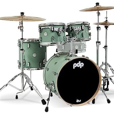 PDP Concept Maple 4-Piece Shell Kit in Twisted Ivory, Chrome | Reverb