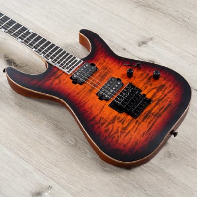 ESP USA M-II DX FR Guitar, Quilted Maple Top, Seymour Duncan | Reverb