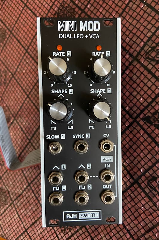 AJH Synth MiniMod Dual LFO + VCA - Black - Black | Reverb AJH Synth MiniMod Dual LFO + VCA - Black - Black | Reverb