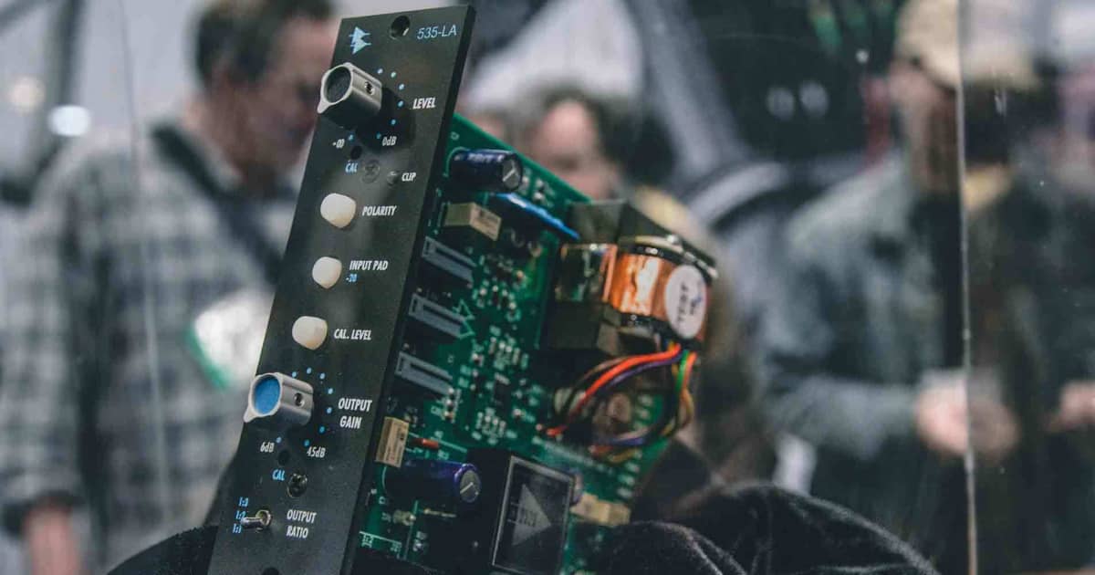 Larry Droppa with the New API 535-LA Line Amplifier and | Reverb News