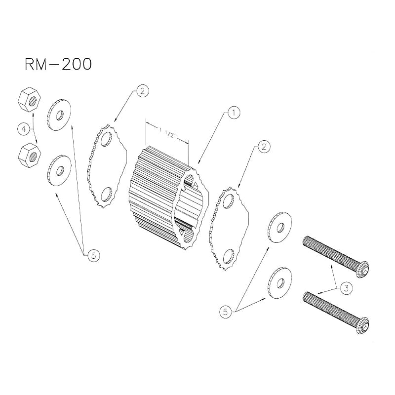 Yamaha RM200 Large Marching Quad Spacer | Reverb