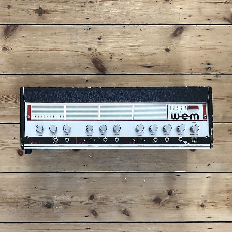 Vintage Solidstate WEM GR60 Guitar amplifier 1965 Watkins | Reverb