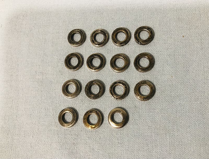 15 Vintage 60s Ludwig Brass Washers, Snare Drum / Tom / Bass | Reverb