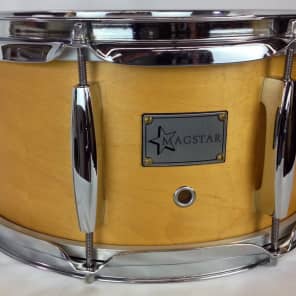 MAGSTAR 6.5x14" Custom Maple Snare Drum 1990's Satin Maple | Reverb