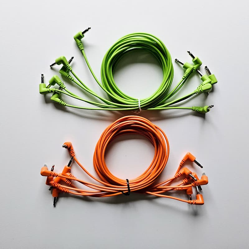 Tendrils Right Angle Eurorack Patch Cable - 90cm Lime | Reverb UK
