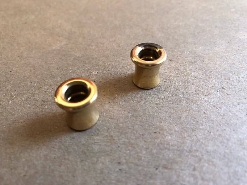 gold strap buttons from gibson les paul | Reverb