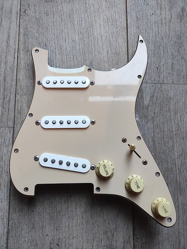 1990's Squier Stratocaster Loaded Pickguard | Reverb