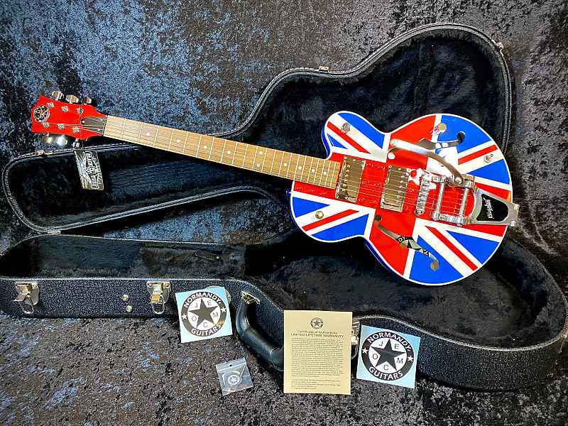 Normandy British Flag Custom Shop Archtop- Rare 1 of 2 | Reverb