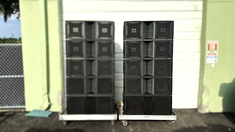 JBL Vertec (4) VT4888DP-DA (1) 4882DP-AN Active Speakers - | Reverb