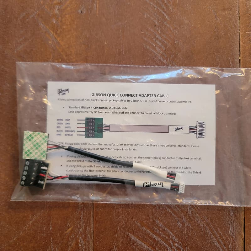 Genuine Gibson Quick Connect Adapter Cables For 5-pin Quick | Reverb