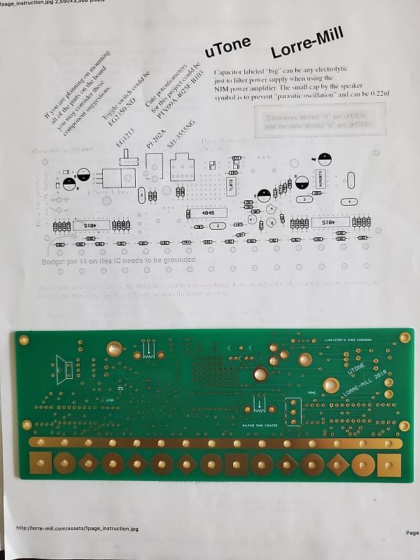 Lorre-Mill uTone Filter PCB | Reverb