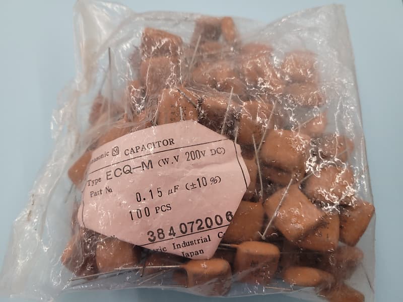 Panasonic Bag Of 100 ECQ-M Film Capacitors Brown | Reverb