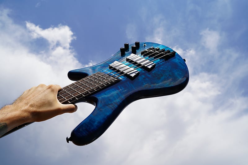 Spector NS Dimension 5 - Multi Scale Black & Blue 5-String | Reverb
