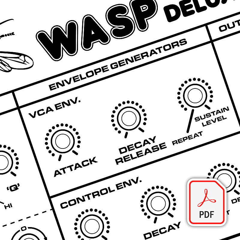 EDP / Behringer Wasp - all variants - Beautifully Illustrated | Reverb