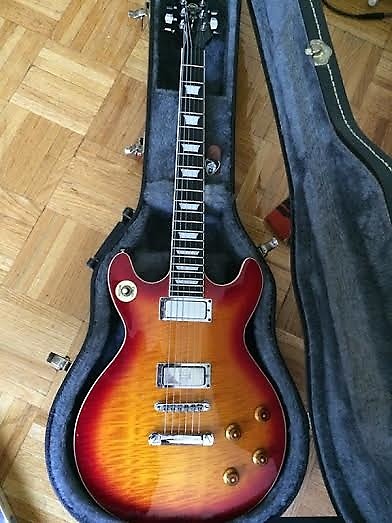 Samick Artist Series Double Cutaway Cherry Flame | Reverb