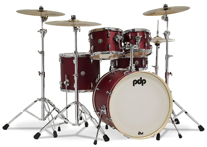 PDP Spectrum Series 5-piece Shell Pack - 22" Kick - Red | Reverb