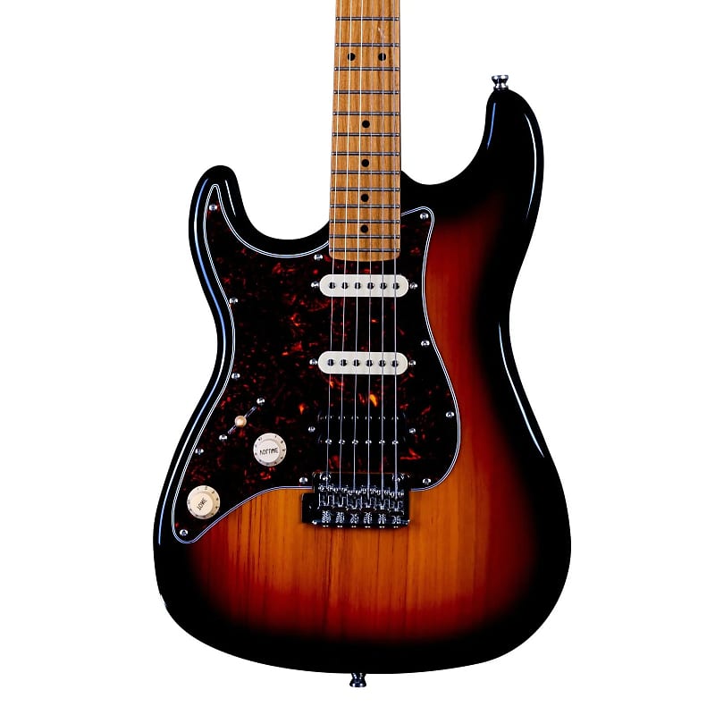 Jet JS-400-SB HSS Electric Guitar - Sunburst - Left Hand | Reverb