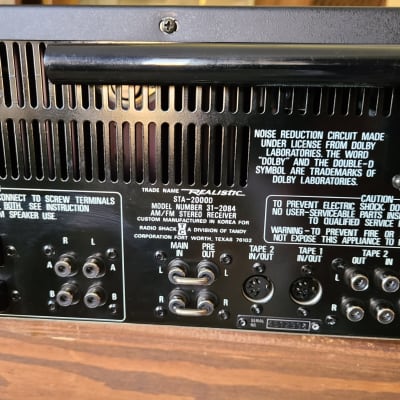 Realistic STA-2000D Major Recap, Restored + Serviced | | Reverb