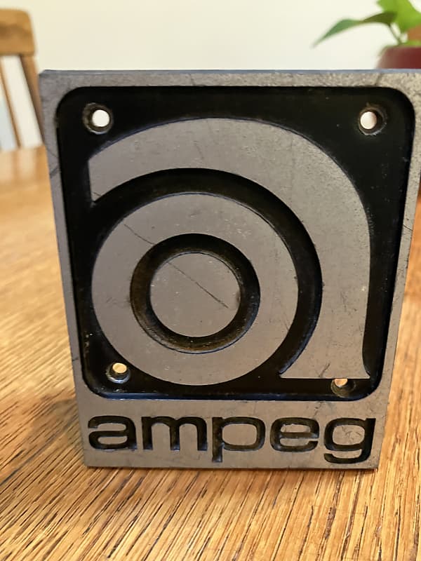 Ampeg a-Logo Metal Badge 1970s | Reverb