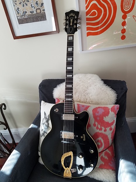 Guild M75 Bluesbird 1970 Black | Reverb