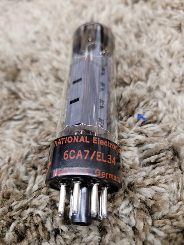 National Electronics EL34/6CA7 Tube 1970s | Reverb Australia