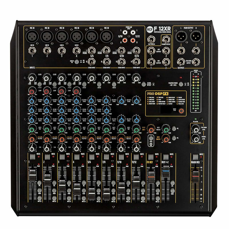 RCF F 16XR 16-Channel USB Mixer with DSP Effects | Reverb