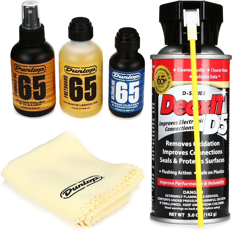 Dunlop 6504 Guitar Tech Care Kit Bundle with CAIG | Reverb