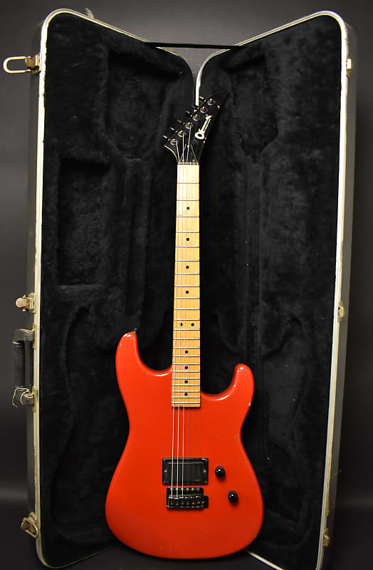 1988 Charvel Model 1 Red MIJ w/HSC | Reverb UK