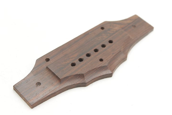 National Vintage NOS N-12 Rosewood Acoustic Guitar Bridge. | Reverb