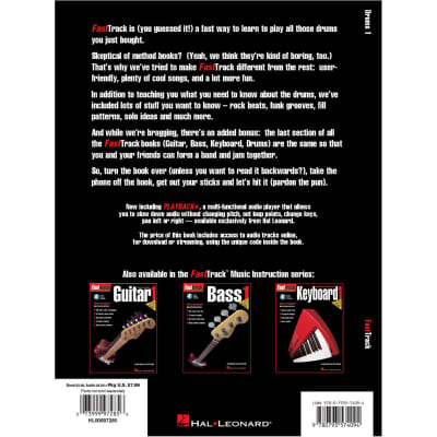Hal Leonard FastTrack Drums Method - Book 1 | Reverb