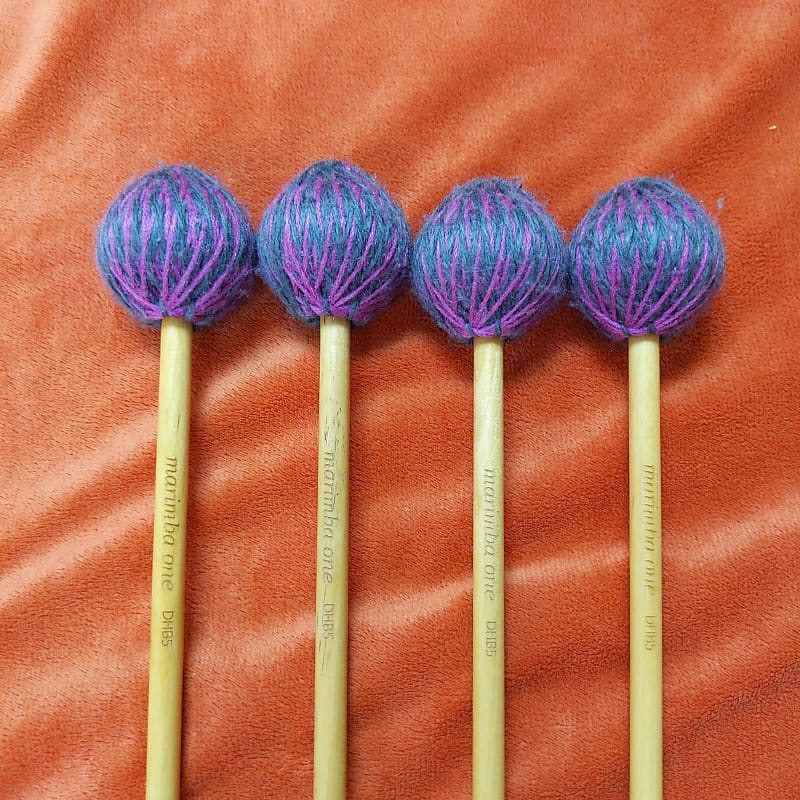Marimba One Double Helix DHB5 Medium Soft Birch Mallets | Reverb
