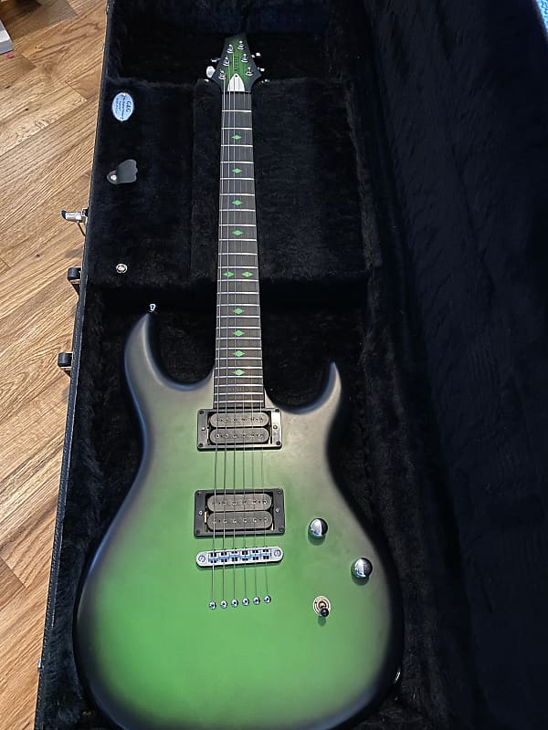 Kiesel DC 127 Black and Green, satin finish | Reverb