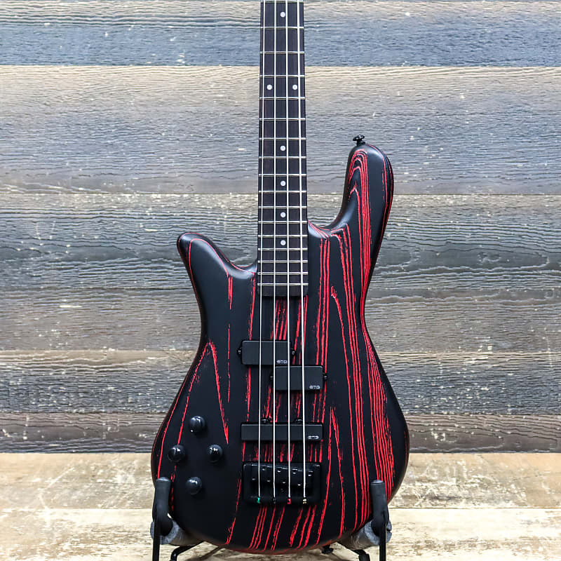 Spector NS Pulse 4 Left-Handed Cinder Red EMG Pickups | Reverb