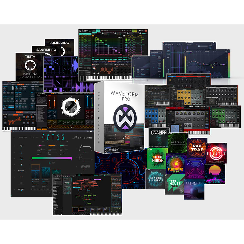Tracktion Everything Bundle includes Waveform Pro 12 and | Reverb