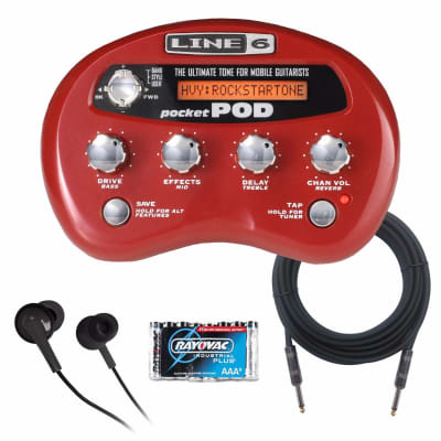 Line 6 Pocket POD Guitar Amp Emulator Bundle with Pedaltrain | Reverb