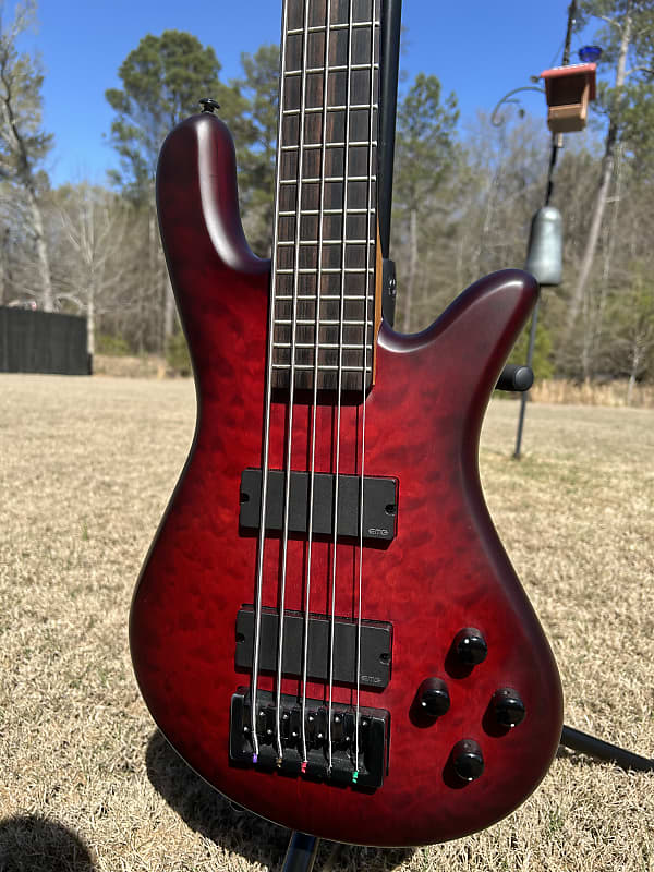 Spector NS Pulse II 5 String Bass Guitar - Red | Reverb