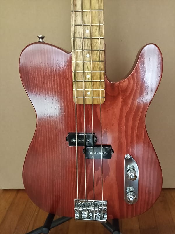Custom ASAT Style Bass-Eastern Pine Body-Padouk/Curly Maple | Reverb