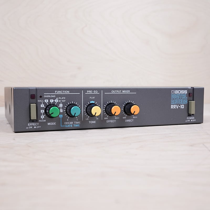 Boss RRV-10 Micro Rack Series Digital Reverb Black Made in | Reverb